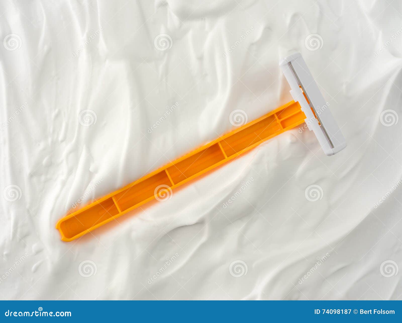 Generic Disposable Razor on Shaving Foam Stock Image - Image of shaving ...