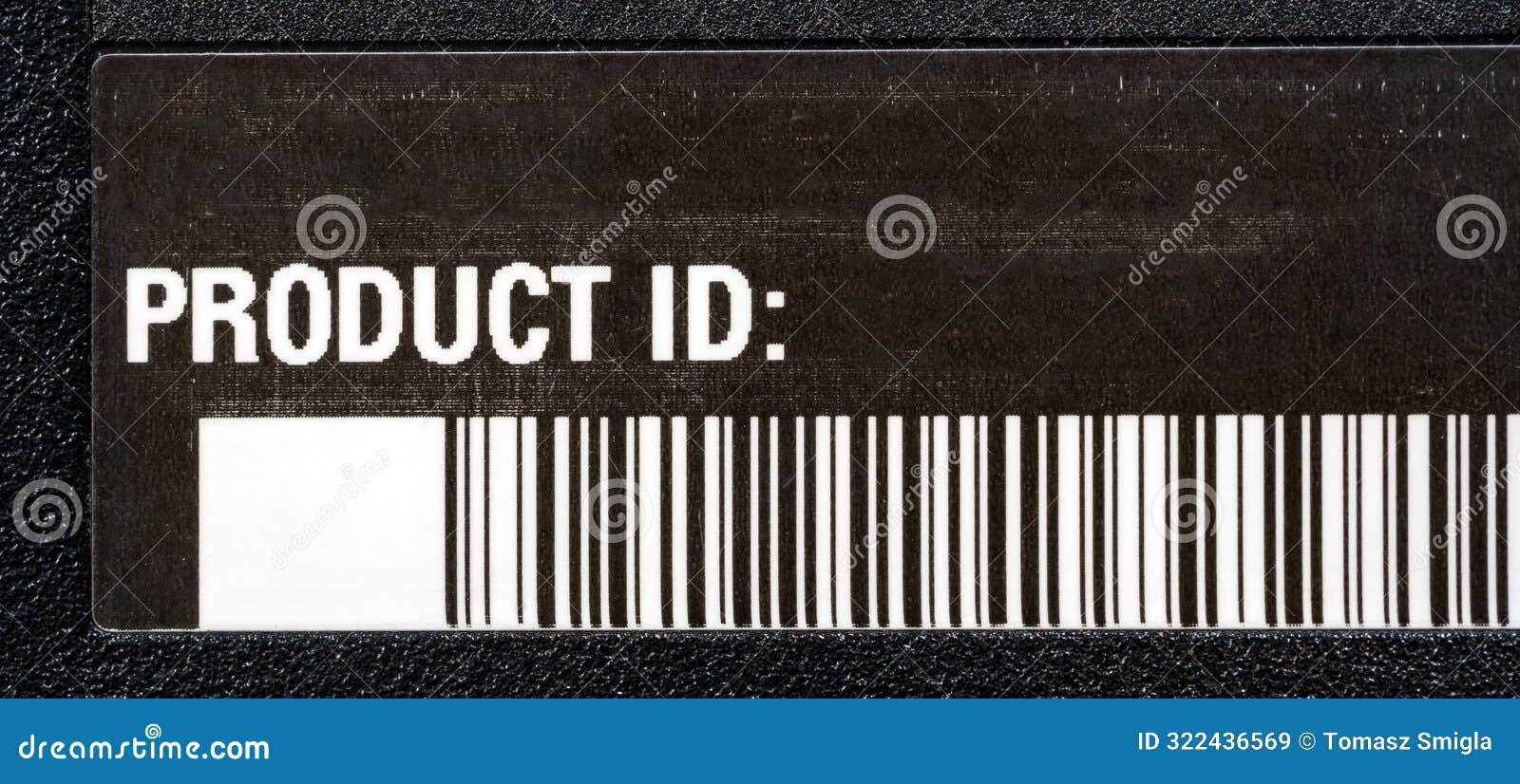 A Generic Empty Blank Product ID Identification Number Value Sticker ...