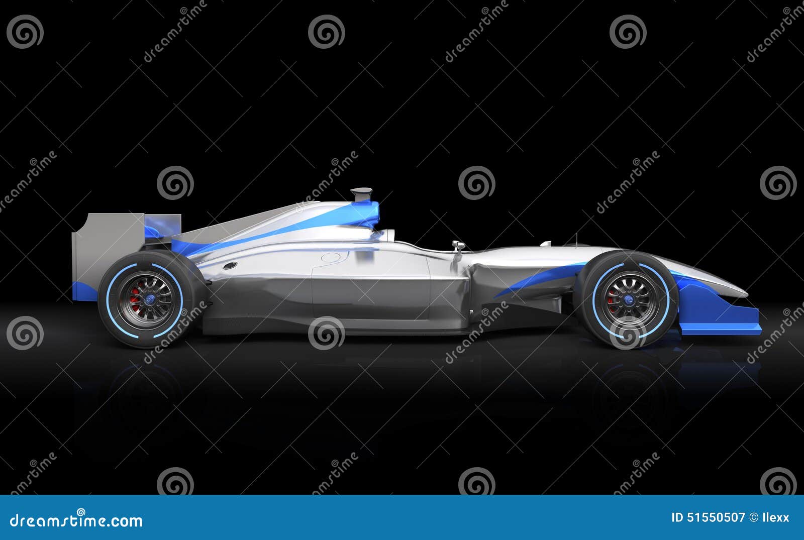 Generic F1 car stock illustration. Illustration of shattered - 51550507