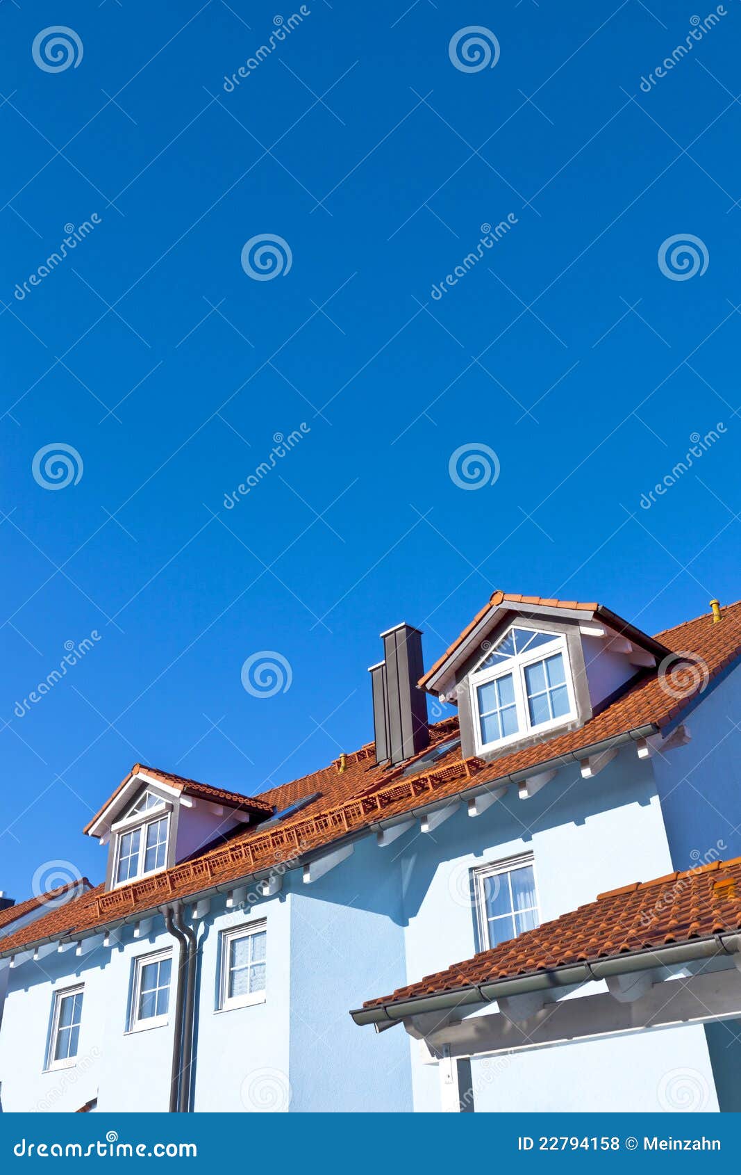 Generic Family Home in Suburban Area Stock Photo - Image of ...