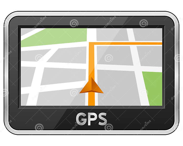 Generic GPS Navigation Device Stock Vector - Illustration of drive ...