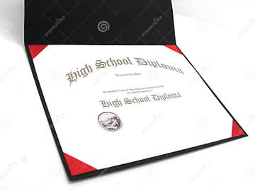 Generic High School Diploma Stock Image - Image of cover, graduate: 314921