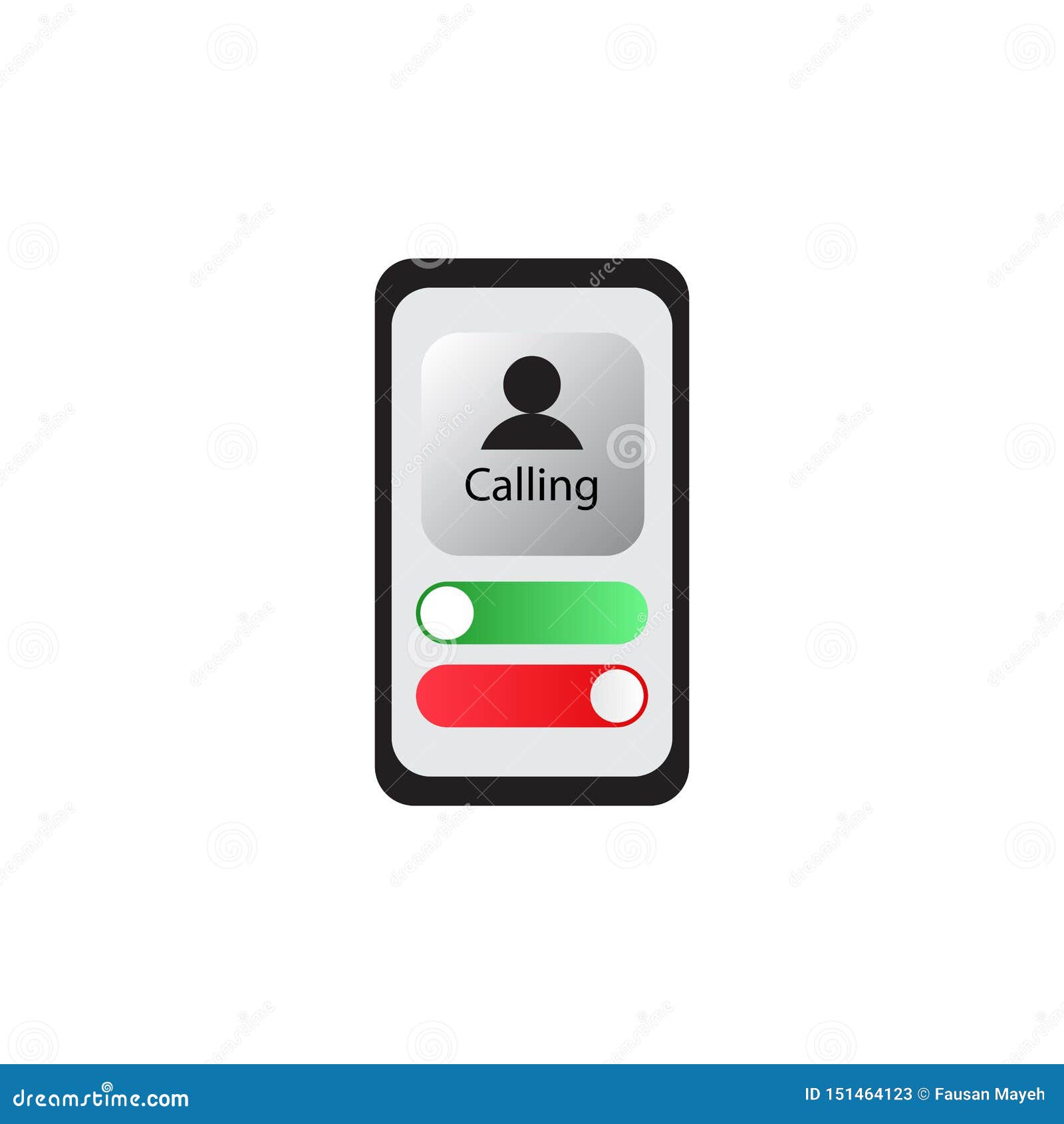 Generic Incoming Phone Call Screen User Interface UI Vector Stock ... Generic Incoming Phone Call Screen User Interface UI Vector Stock ...
