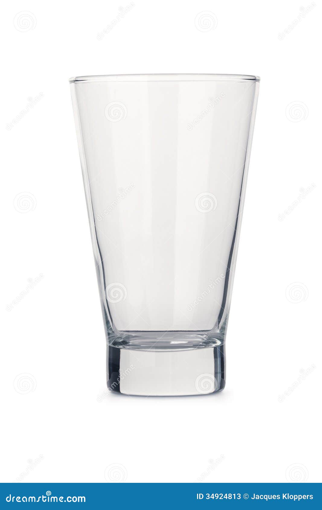 Generic Isolated Empty Clear Glass Tumbler Stock Image - Image of ...