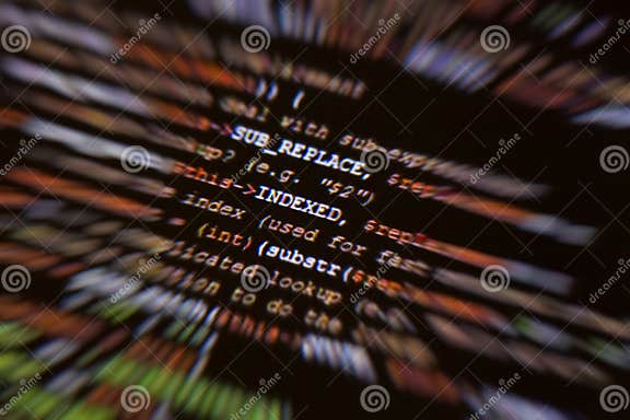 Generic Javascript Code on Computer Monitor Stock Image - Image of ...
