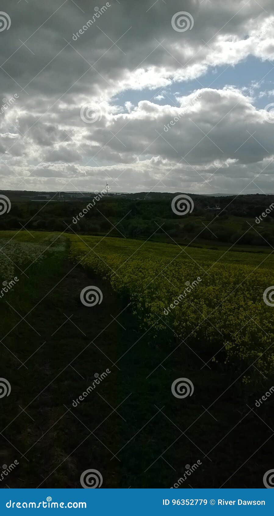 Generic Landscape Over Farmland. Stock Image - Image of farmland ...
