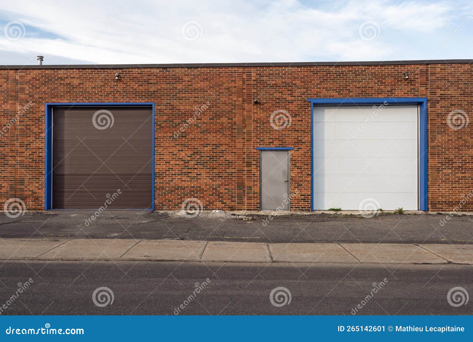 Generic Loading Dock of a Small Business Building Exterior Stock Image ...