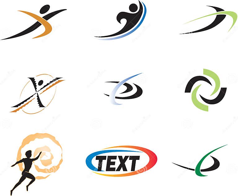 Generic Logo Design Elements Stock Vector - Illustration of action ...