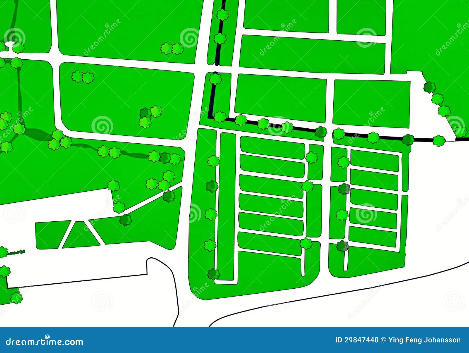 Map stock illustration. Illustration of green, layout - 29847440