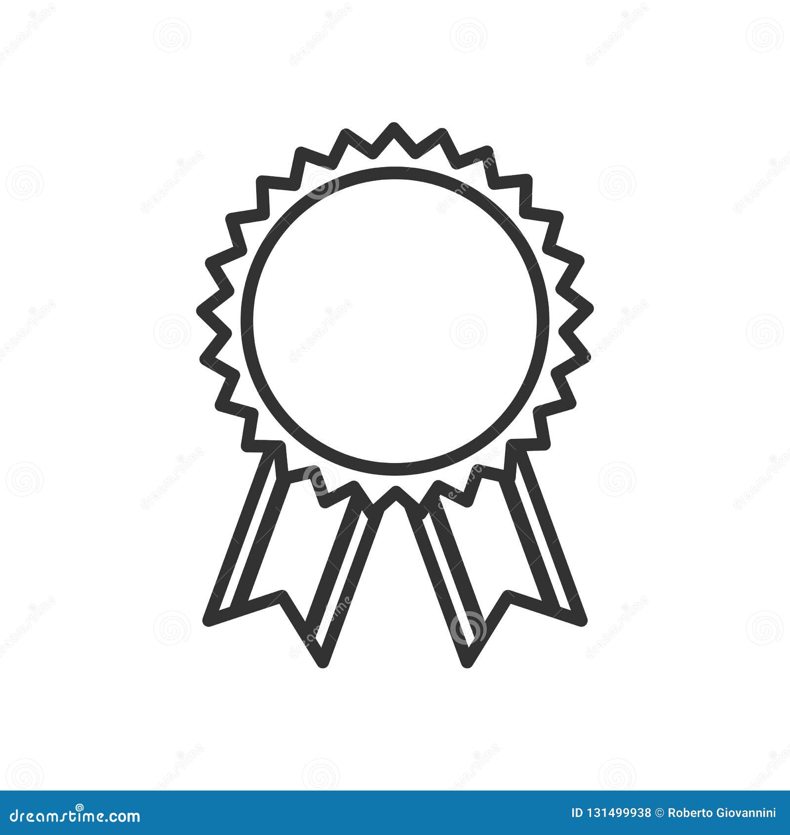 Generic Medal Award Outline Icon on White Stock Vector - Illustration ... Generic Medal Award Outline Icon on White Stock Vector - Illustration ...