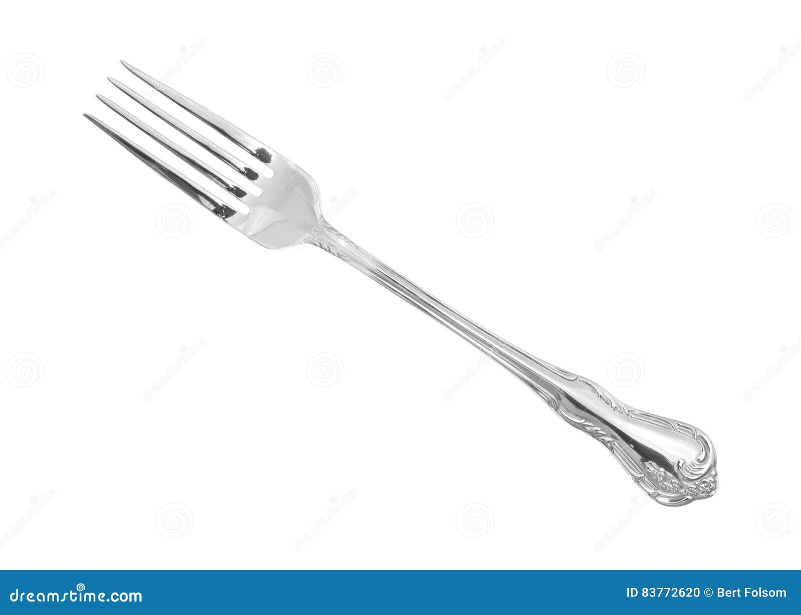 Generic Metal Fork on a White Background Stock Photo - Image of generic ...
