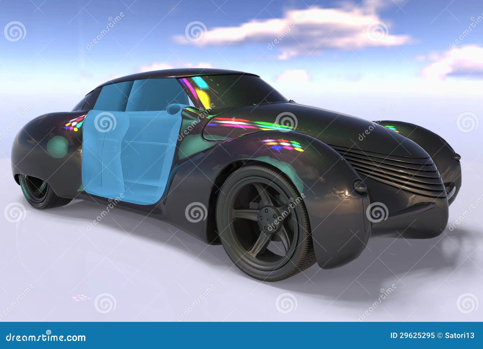 Generic model of car stock illustration. Illustration of sportscar ...
