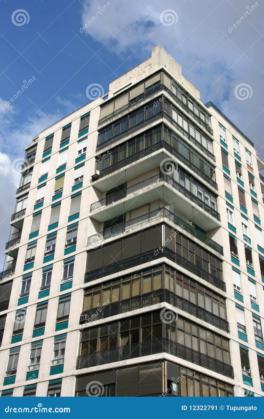 Generic Modern Architecture Stock Image - Image of flats, wall: 12322791