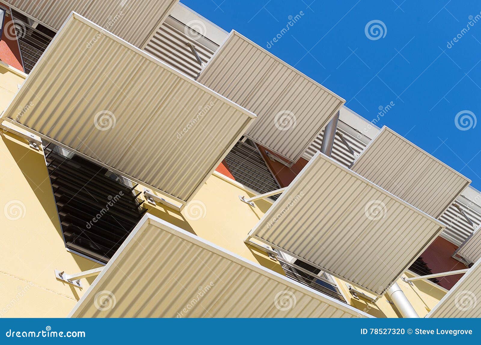 Generic Modern Building Exterior Stock Photo - Image of pattern, city ...