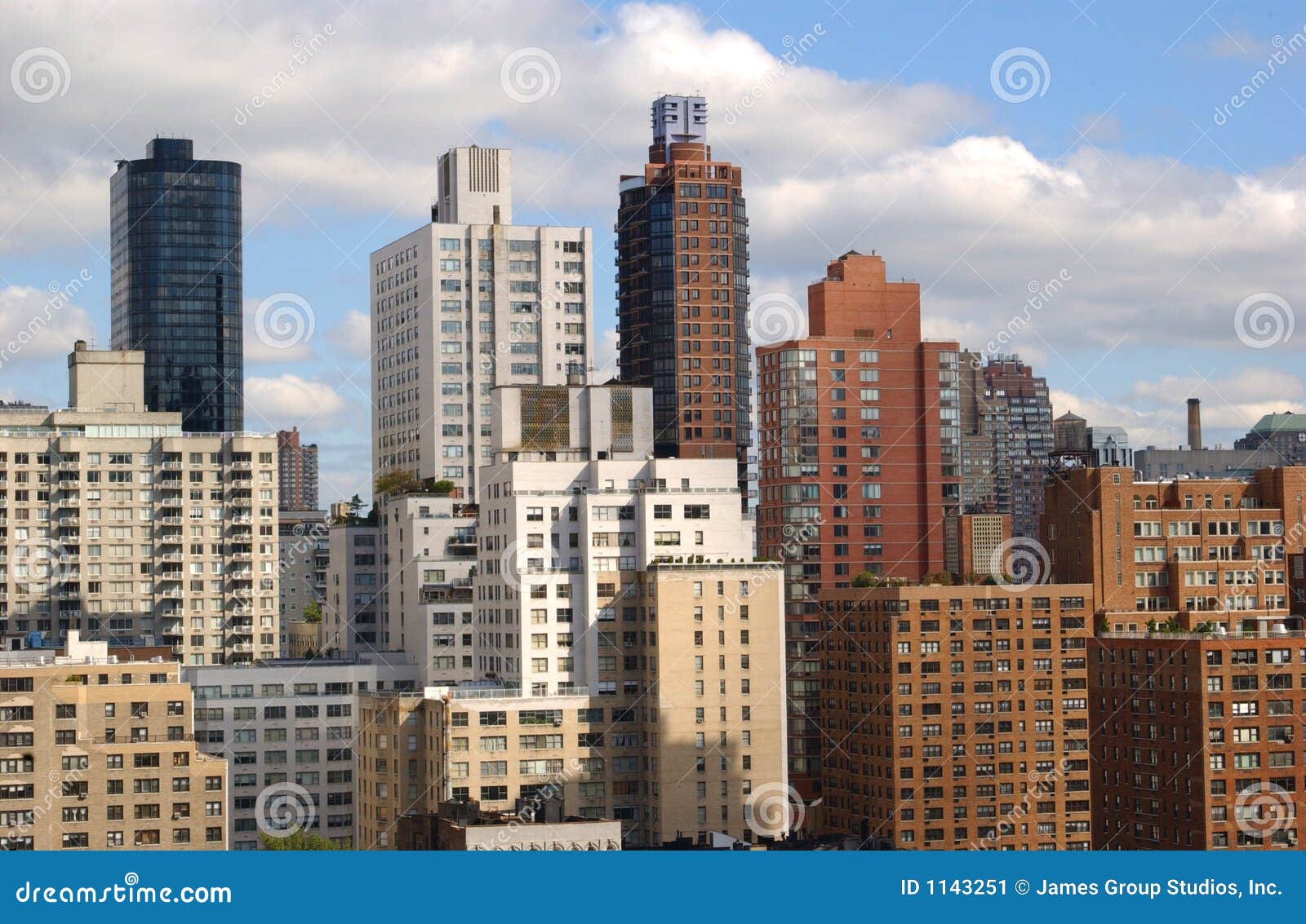 Generic New York City Skyline Stock Image - Image of high, scrapers ...