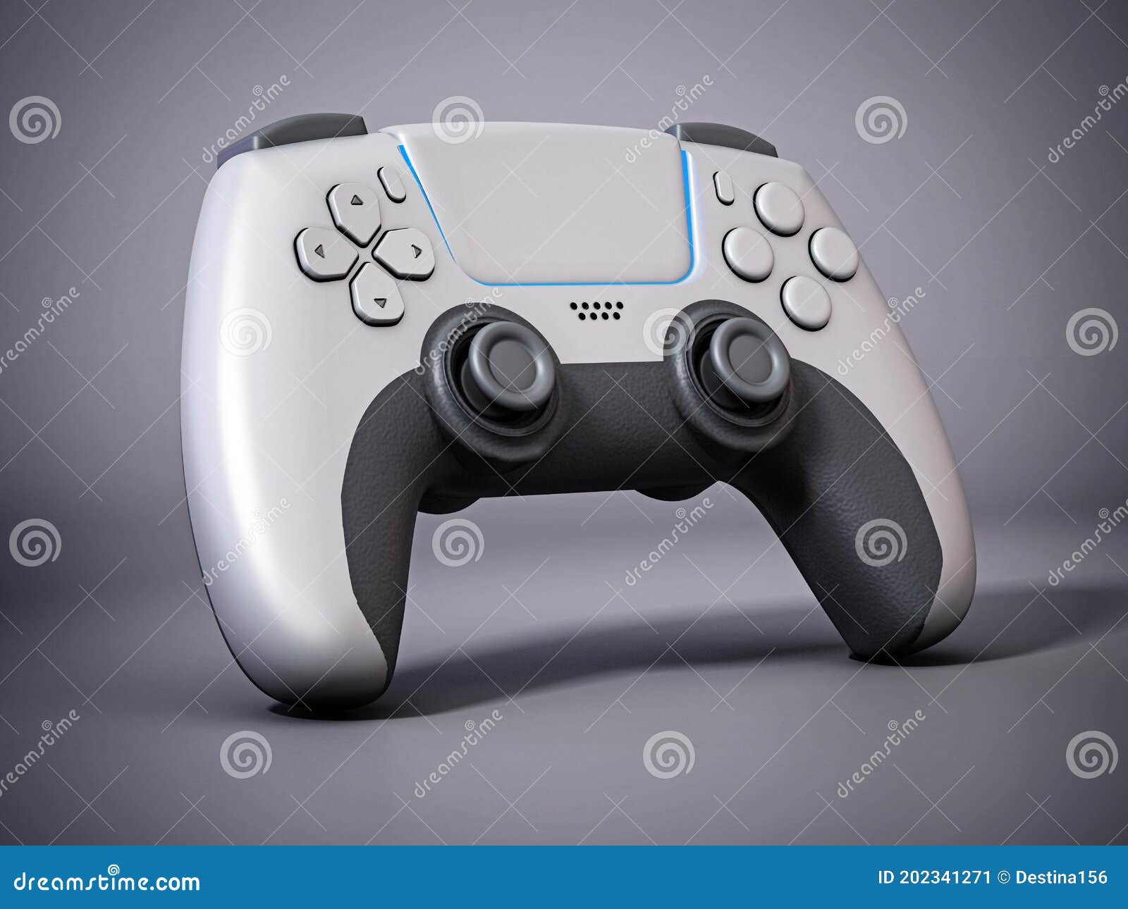 Generic Next Gen Video Game Controller. 3D Illustration Stock ...