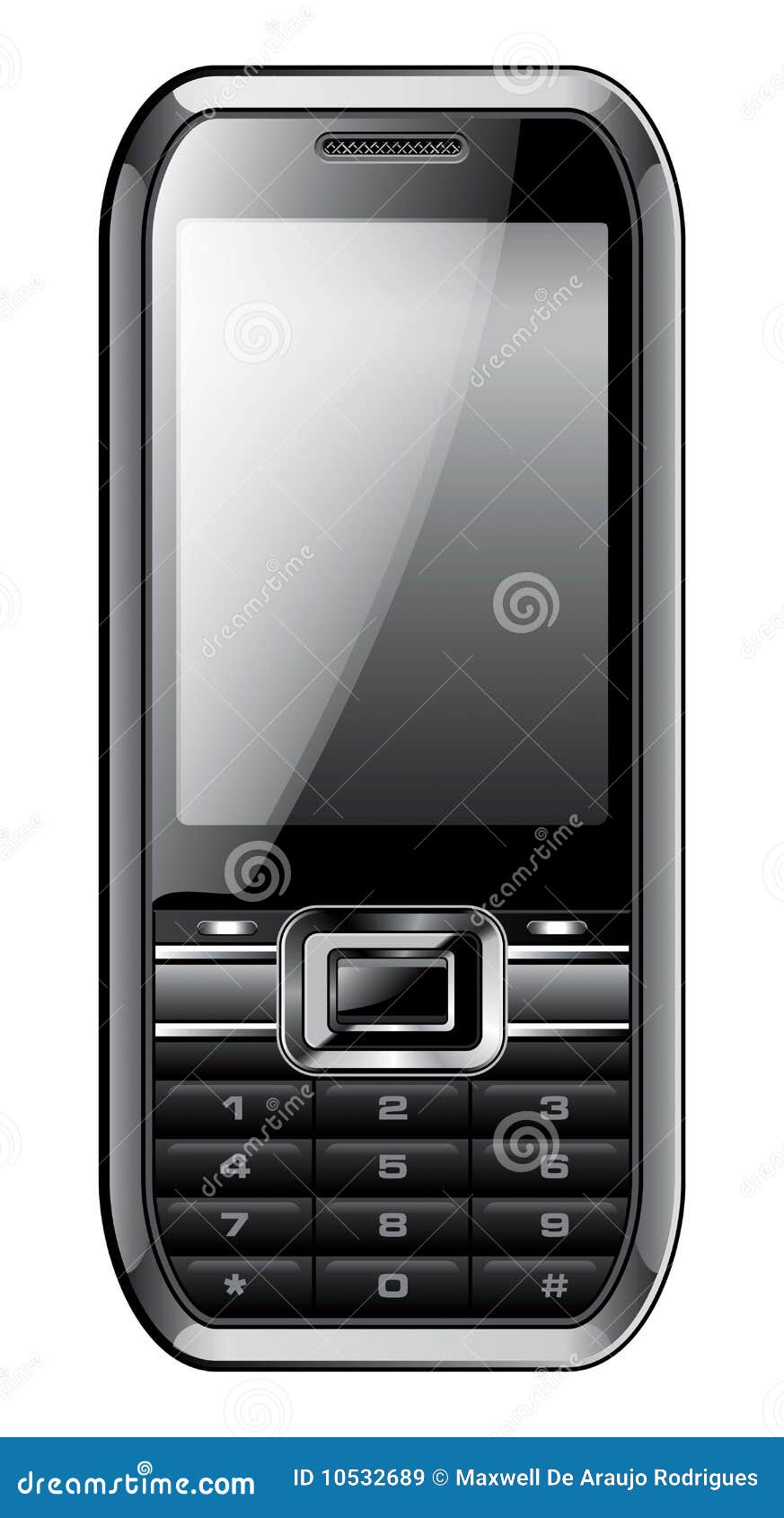 Generic Phone Illustration Vintage Old Stock Vector - Illustration of ...