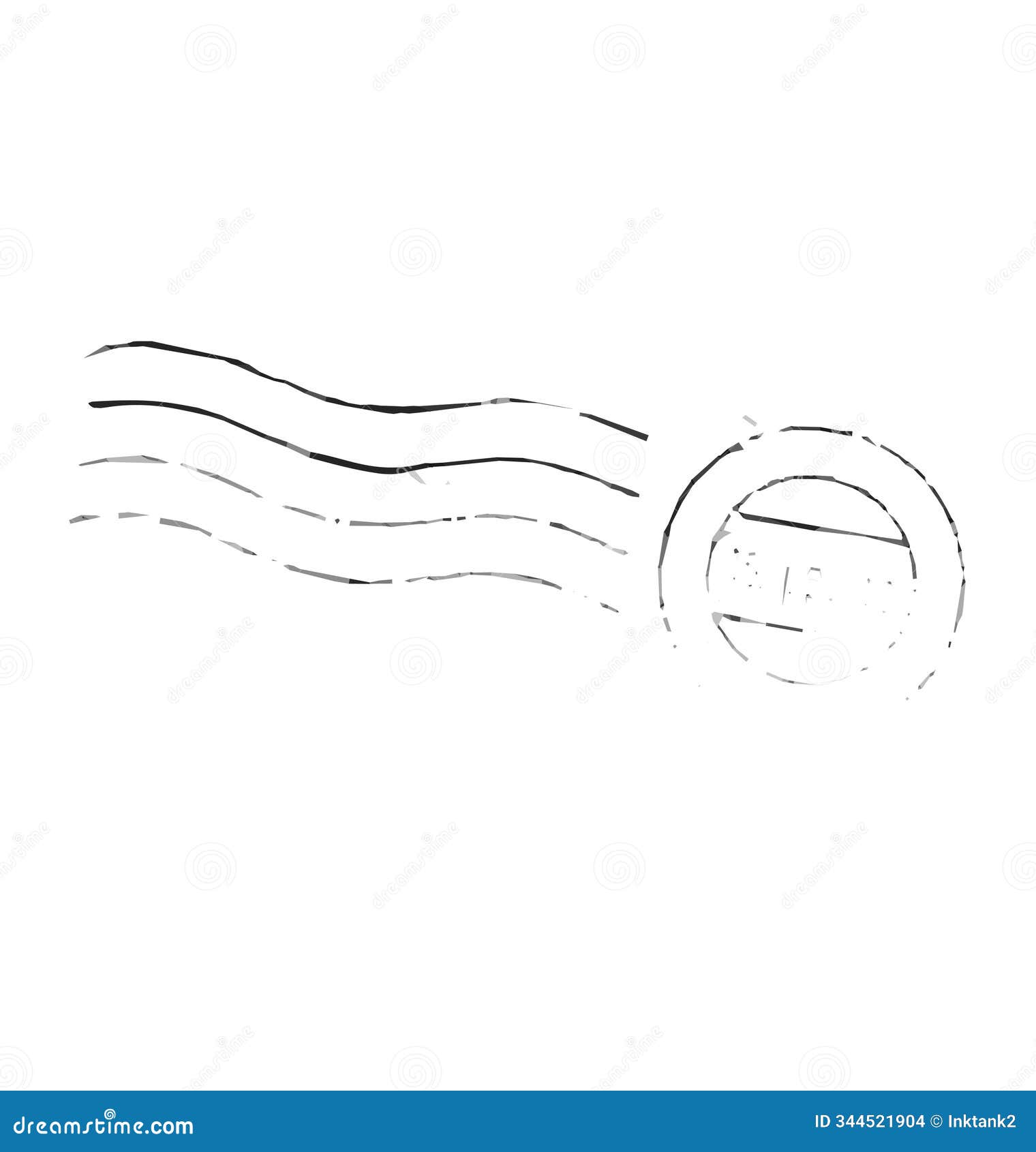 Generic Postage Letter Ink Rubber Stamp Mark Stock Vector ...