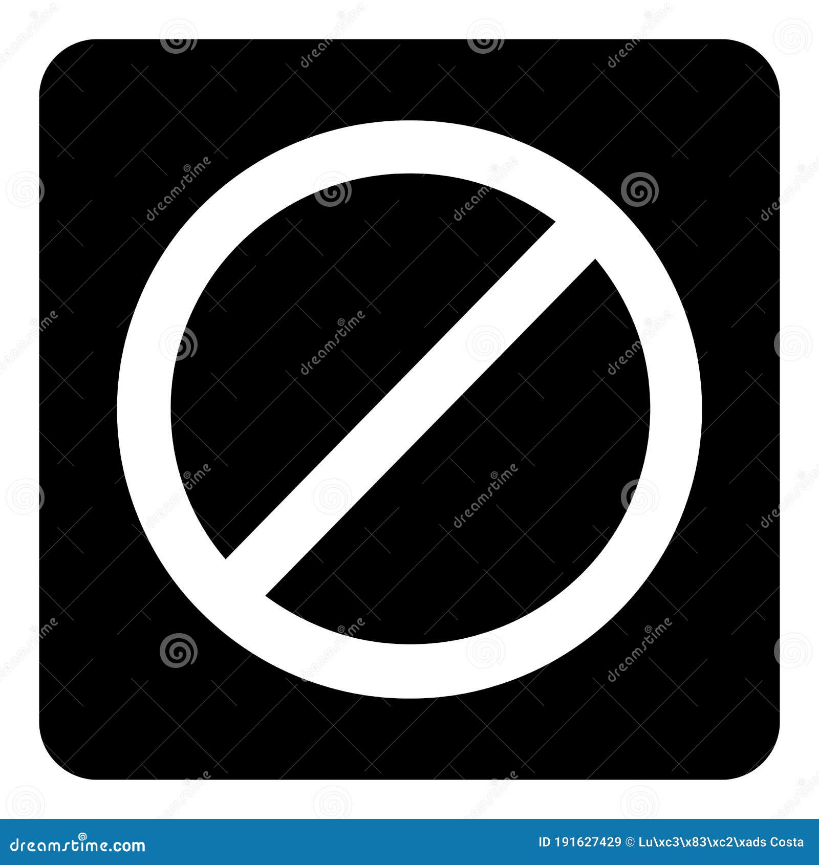 Prohibition Icon Transparent On White Background. Prohibition Symbol ...