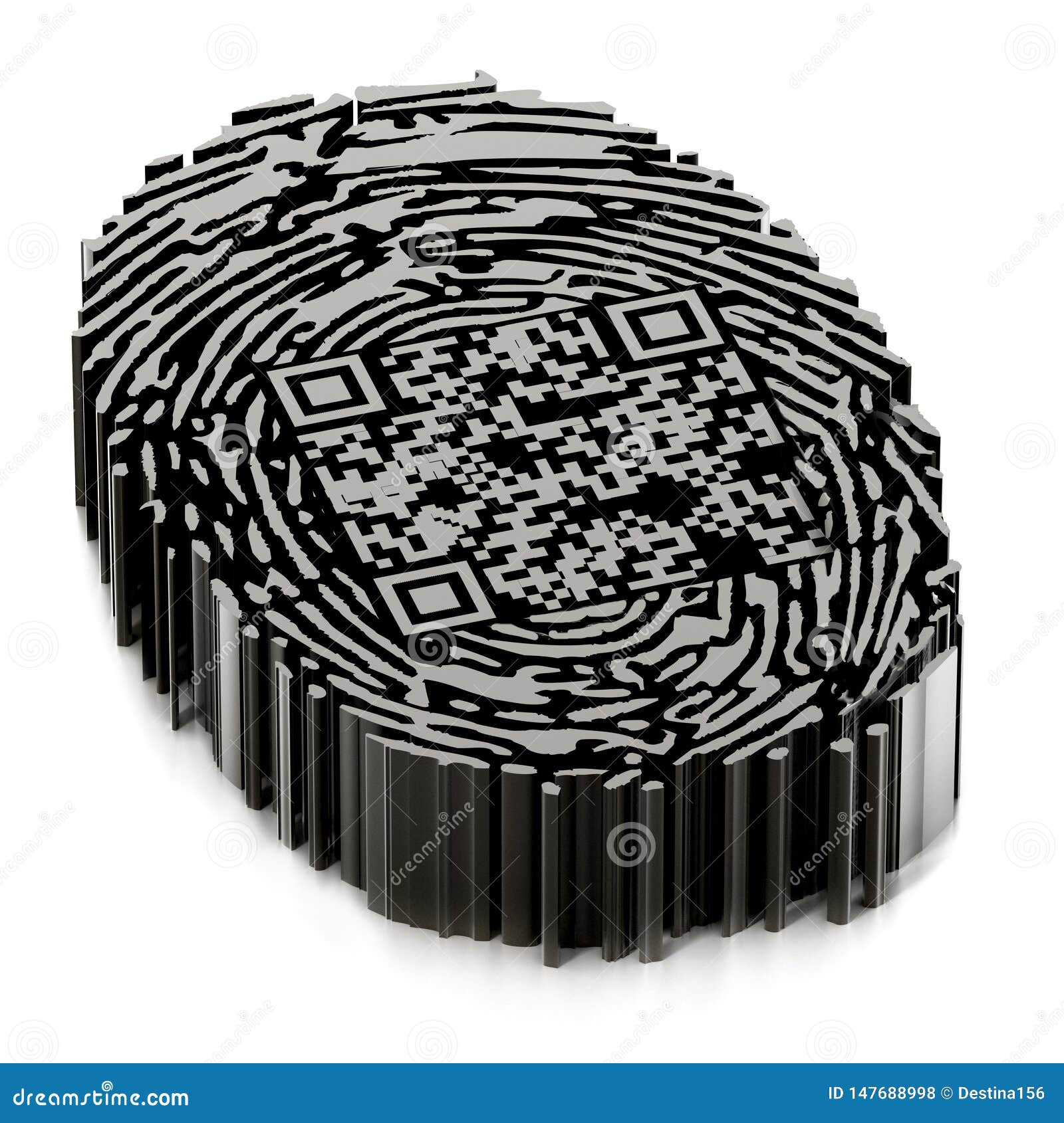 Qr Code Inside Shopping Trolley Icon Logo Design Vector Illustration ...