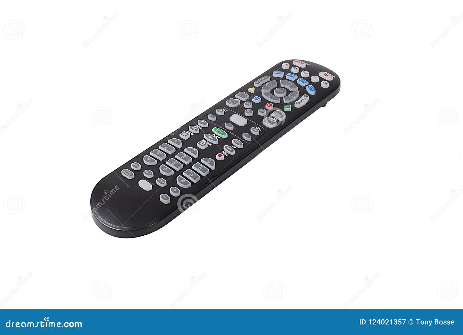 Generic Remote Control, Isolated Stock Image - Image of entertainment ...