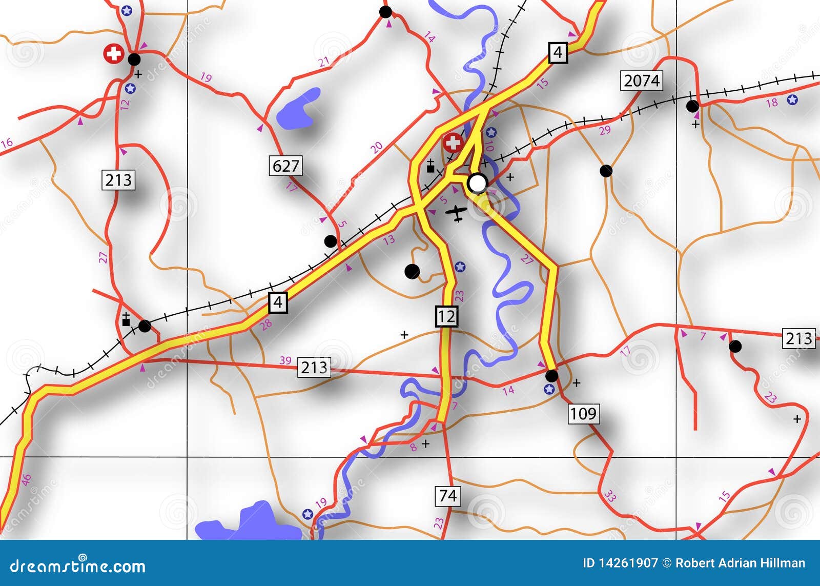 Generic roadmap stock illustration. Illustration of direction - 14261907
