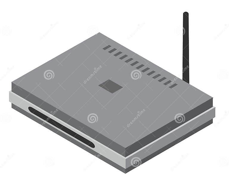 Generic Router or Cable Modem Stock Vector - Illustration of connect ...