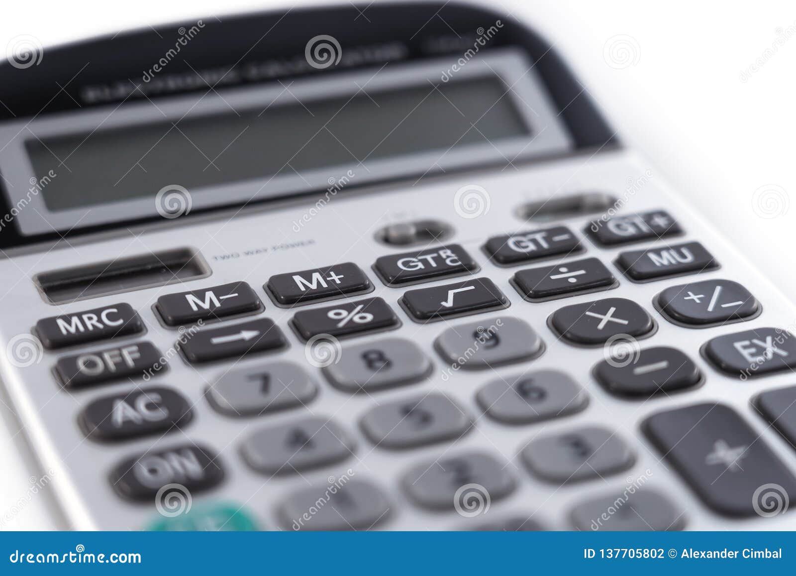 Closeup of a calculator stock photo. Image of financial - 137705802