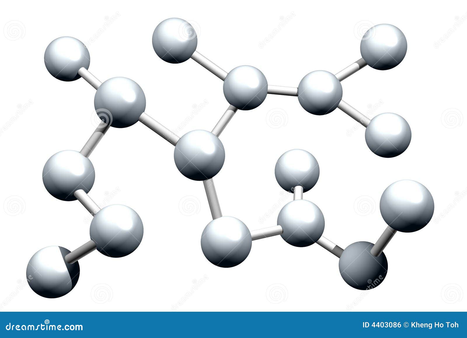 Molecule Of Generic Propofol. Molecular Model, Science Related 3d ...