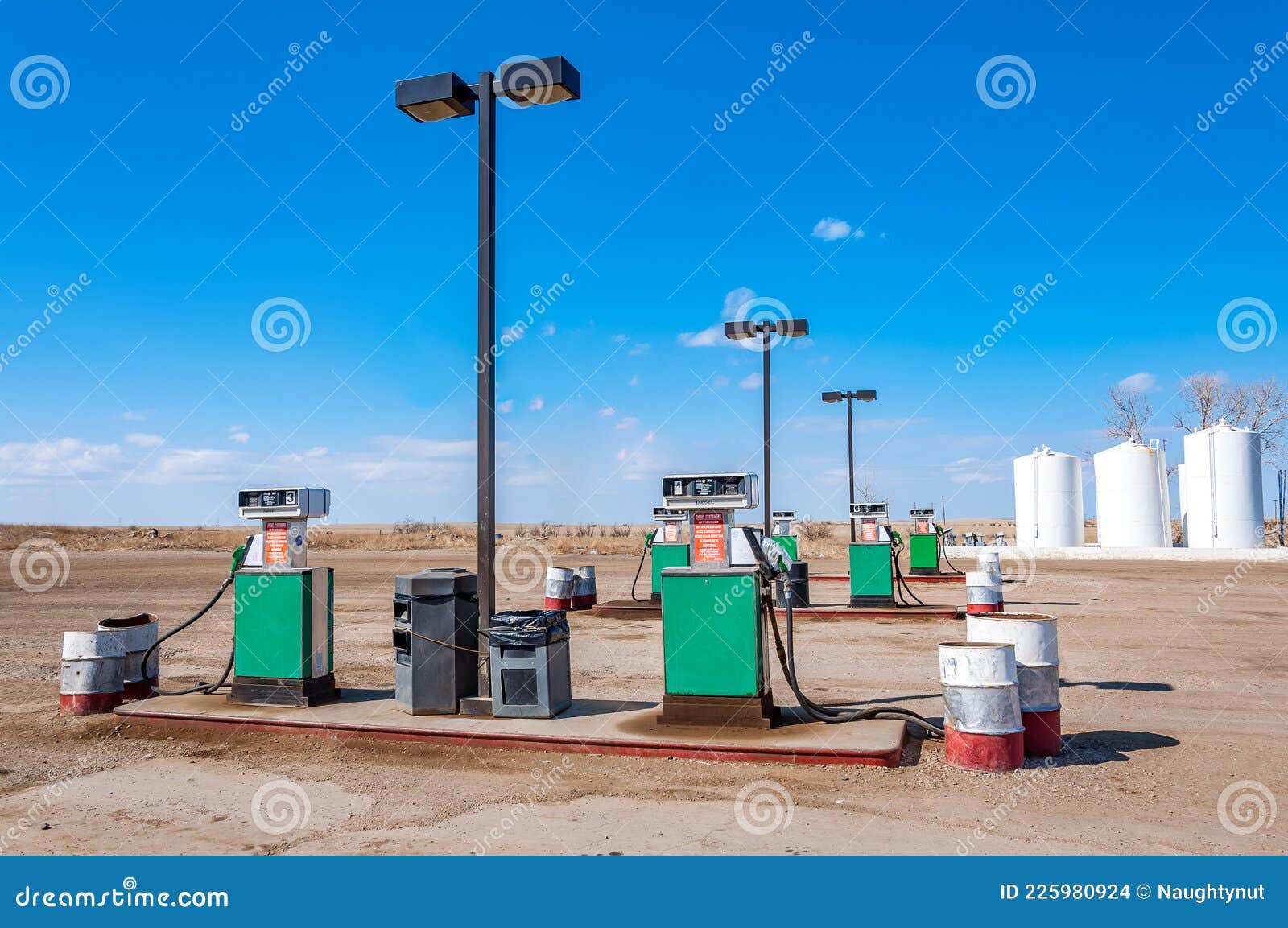 Generic Service / Gas Station in Remote Rural Area Stock Photo - Image ...
