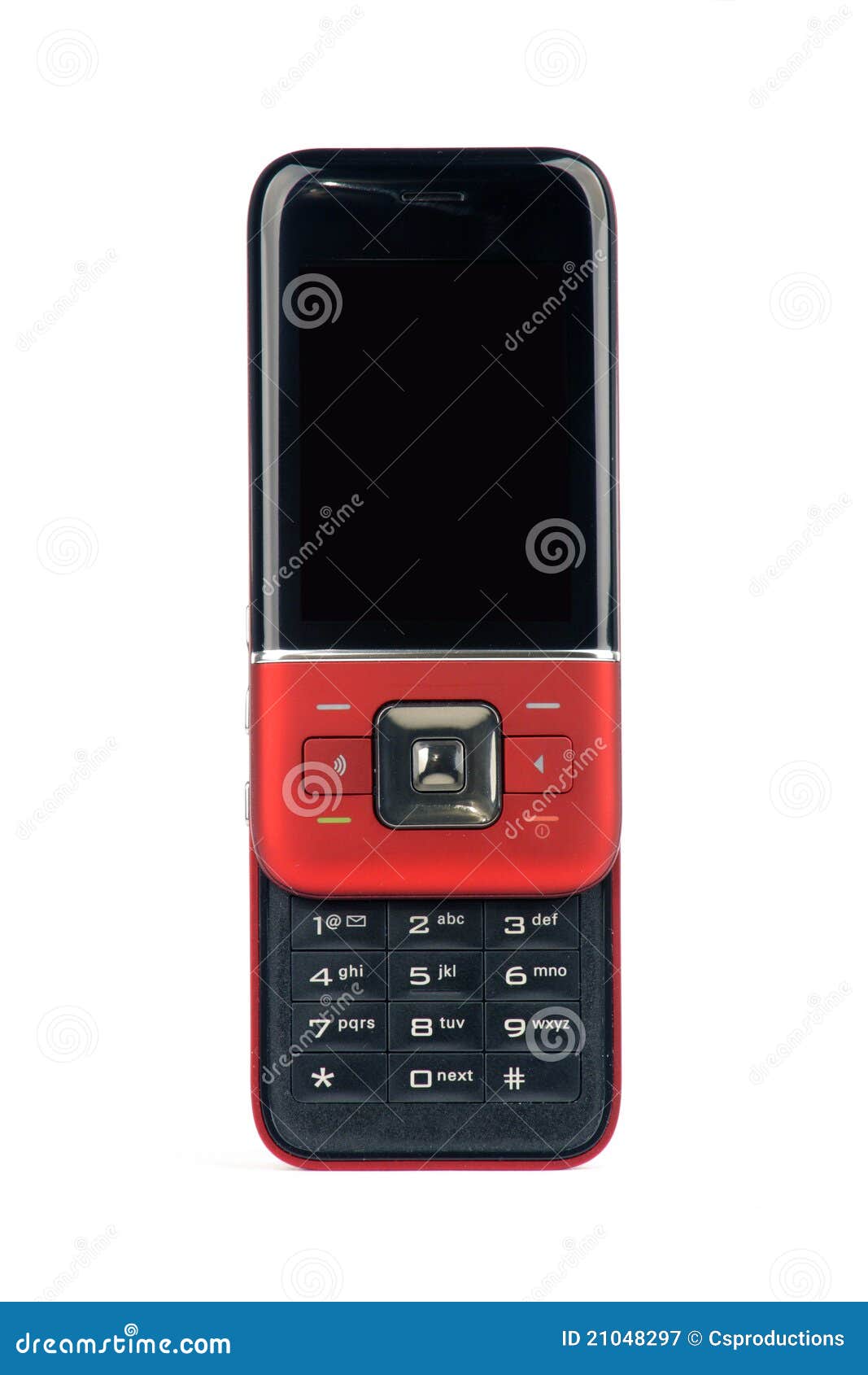 Generic Slide Cell Phone stock image. Image of isolated - 21048297