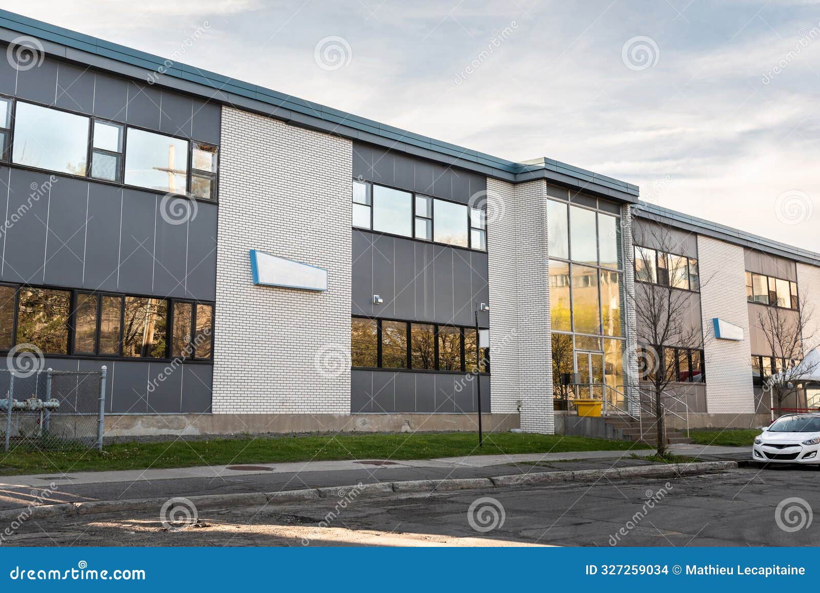 Generic Small Business Building Exterior Stock Photo - Image of ...