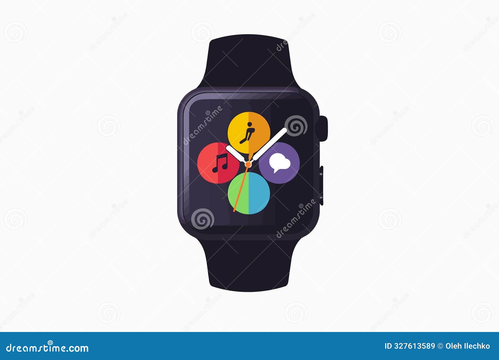 Generic Smart Watch without Brand Isolated Vector Style Stock ...