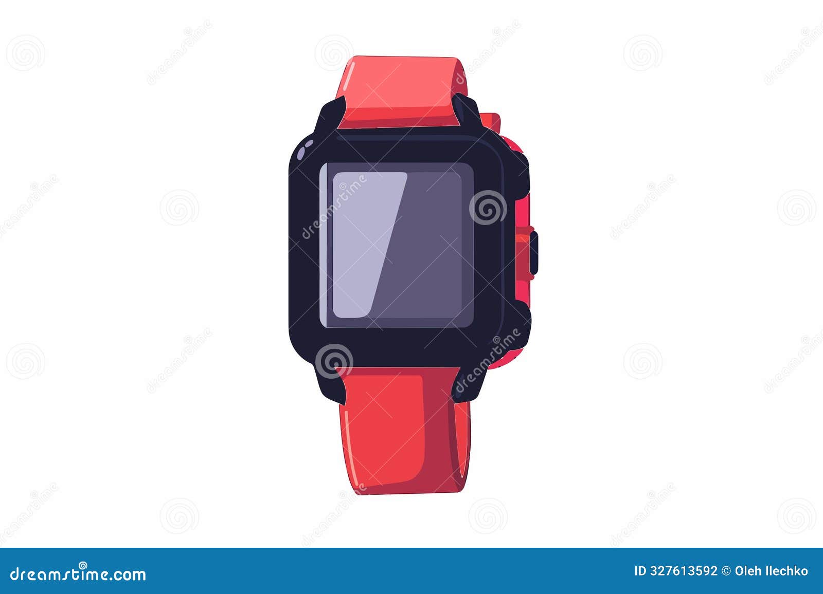 Generic Smart Watch without Brand Isolated Vector Style Stock ...