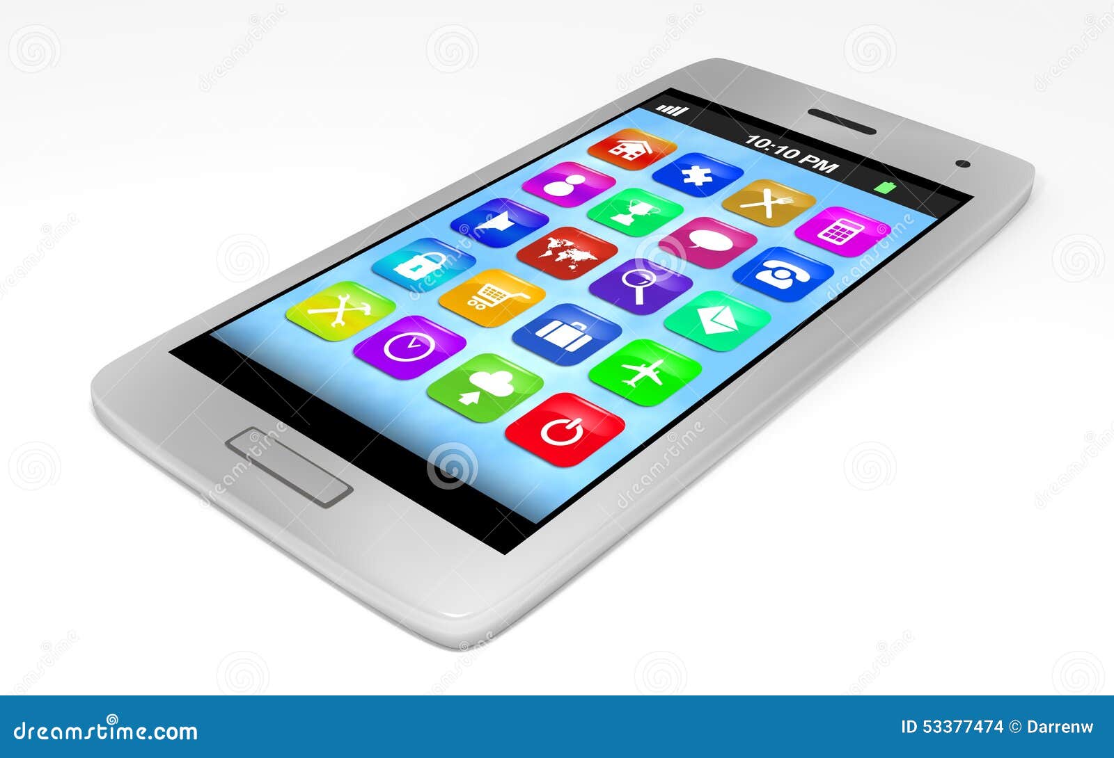 Generic Smartphone stock illustration. Illustration of isolated - 53377474