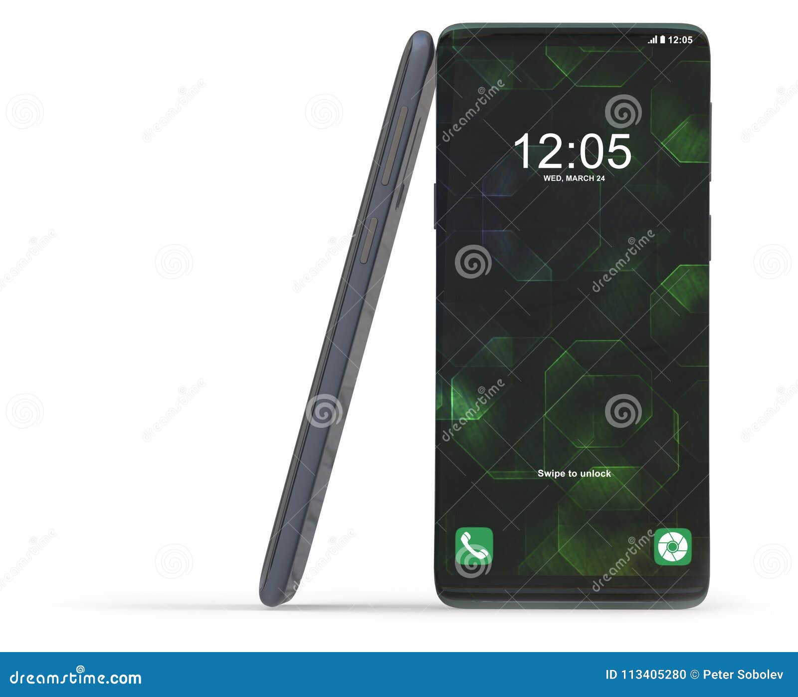 Generic smartphone stock illustration. Illustration of optics - 113405280