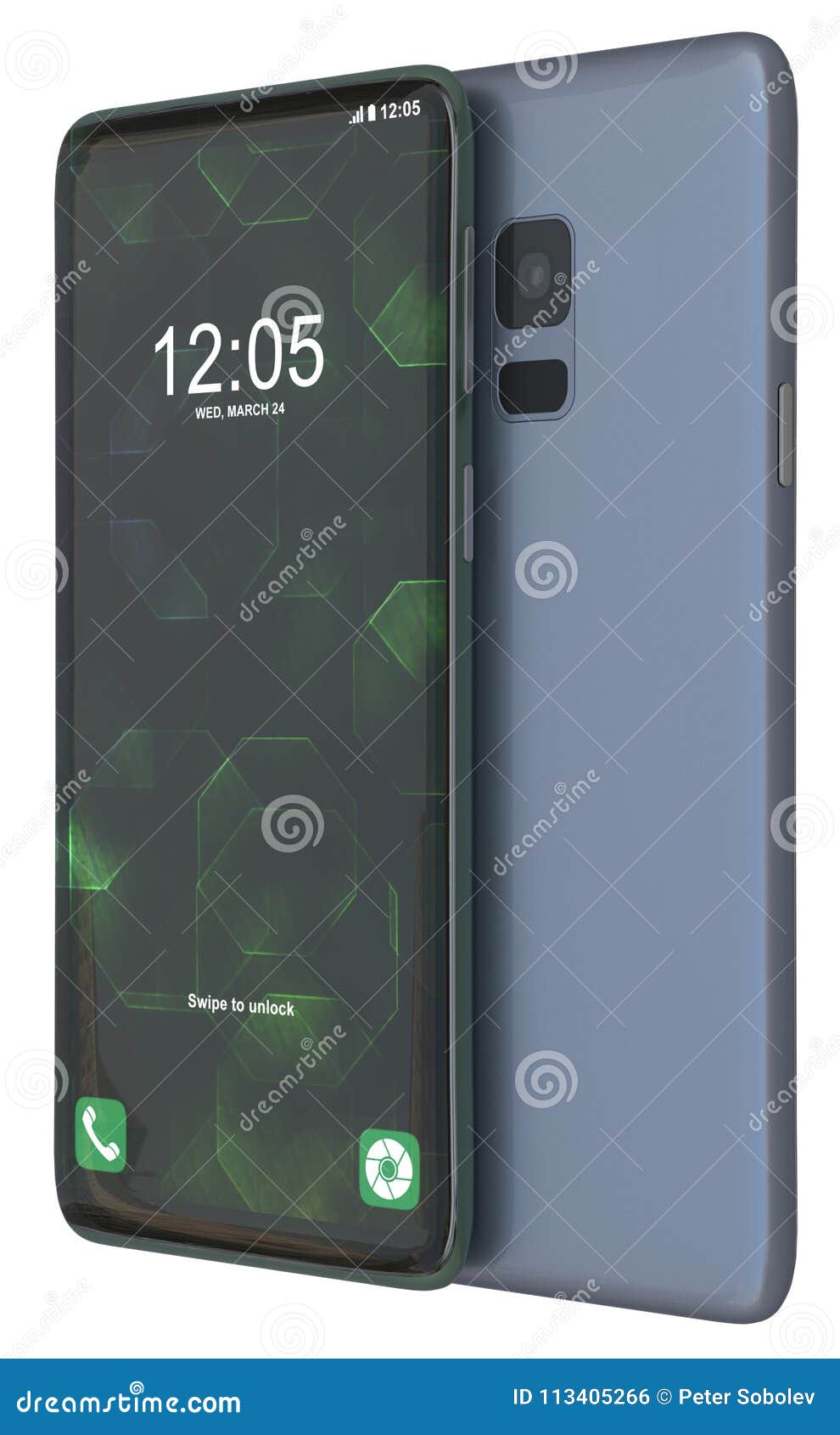 Generic smartphone stock illustration. Illustration of cutout - 113405266