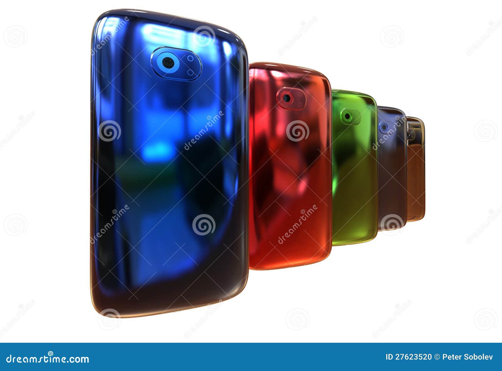 Generic smartphones stock illustration. Illustration of stack - 27623520