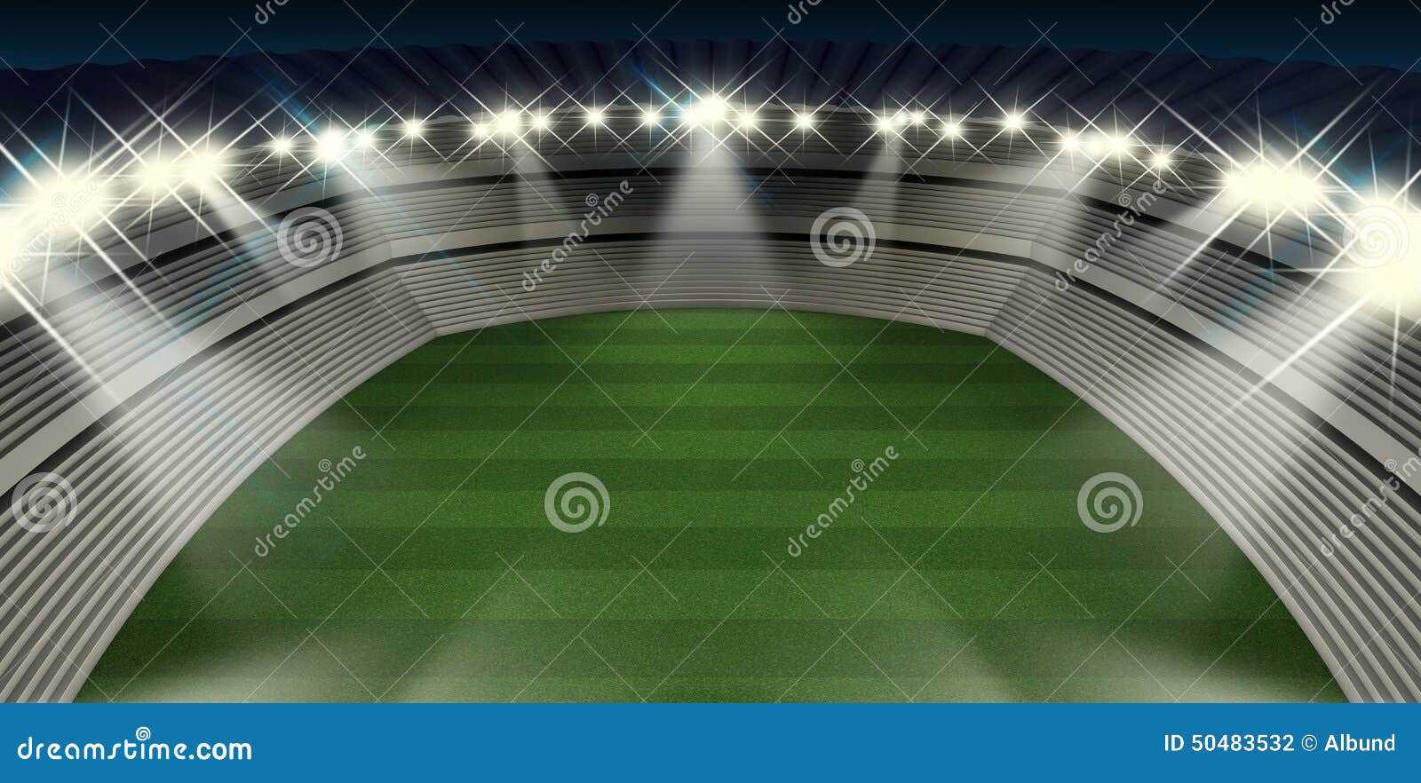 Generic Stadium Night stock illustration. Illustration of white - 50483532