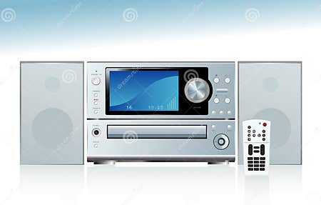 Generic Stereo System stock vector. Illustration of amplifier - 3252632