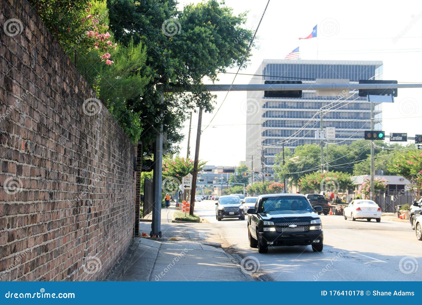 Houston, Texas Street Scene Editorial Stock Photo - Image of community ...