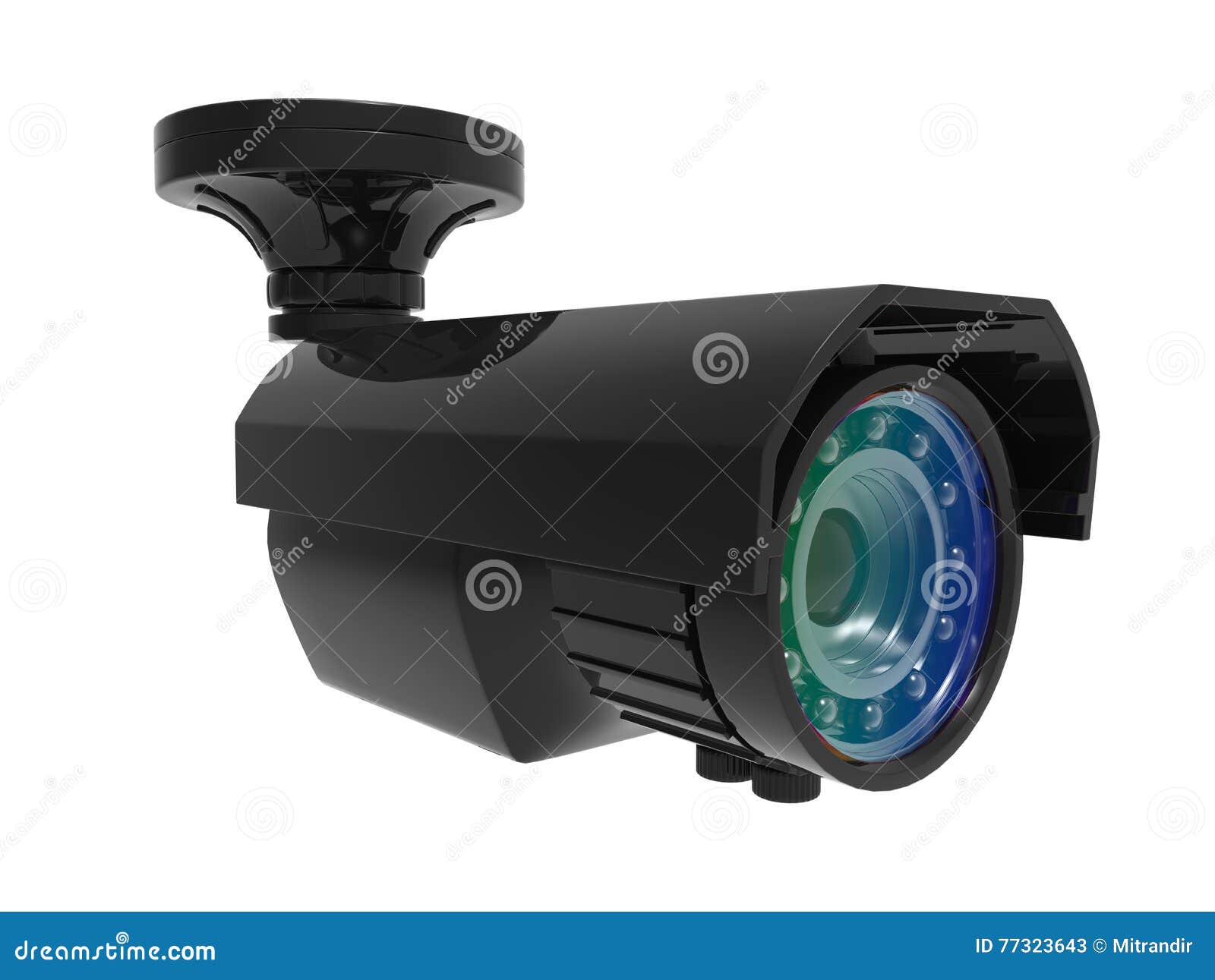 Generic Surveillance Camera Stock Illustration - Illustration of ...