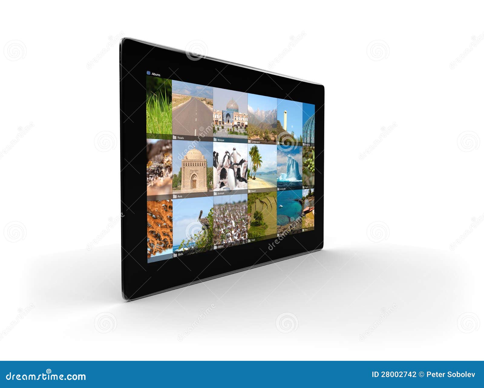 Generic tablet stock illustration. Illustration of personal - 28002742