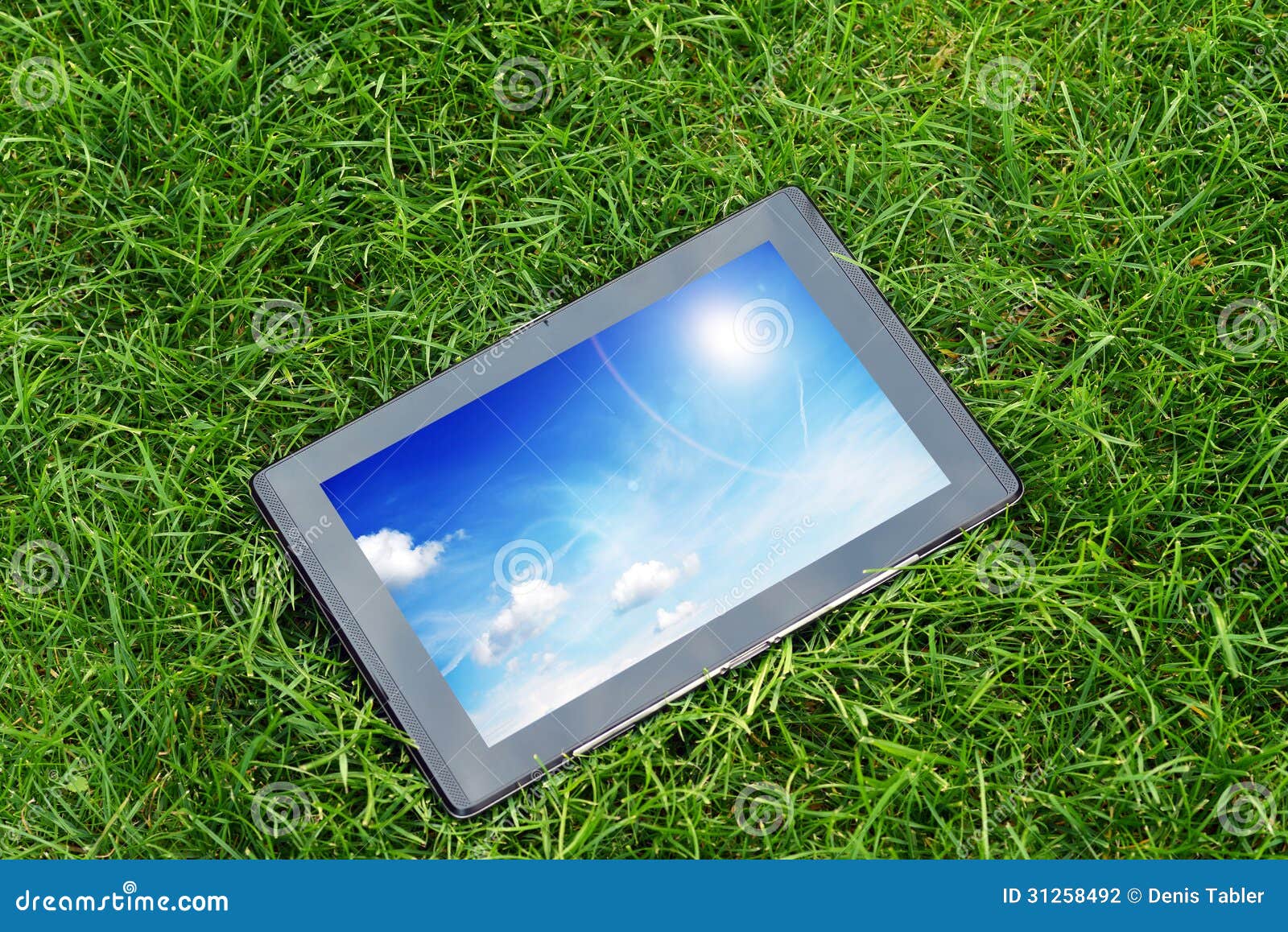 Generic tablet computer stock photo. Image of information - 31258492