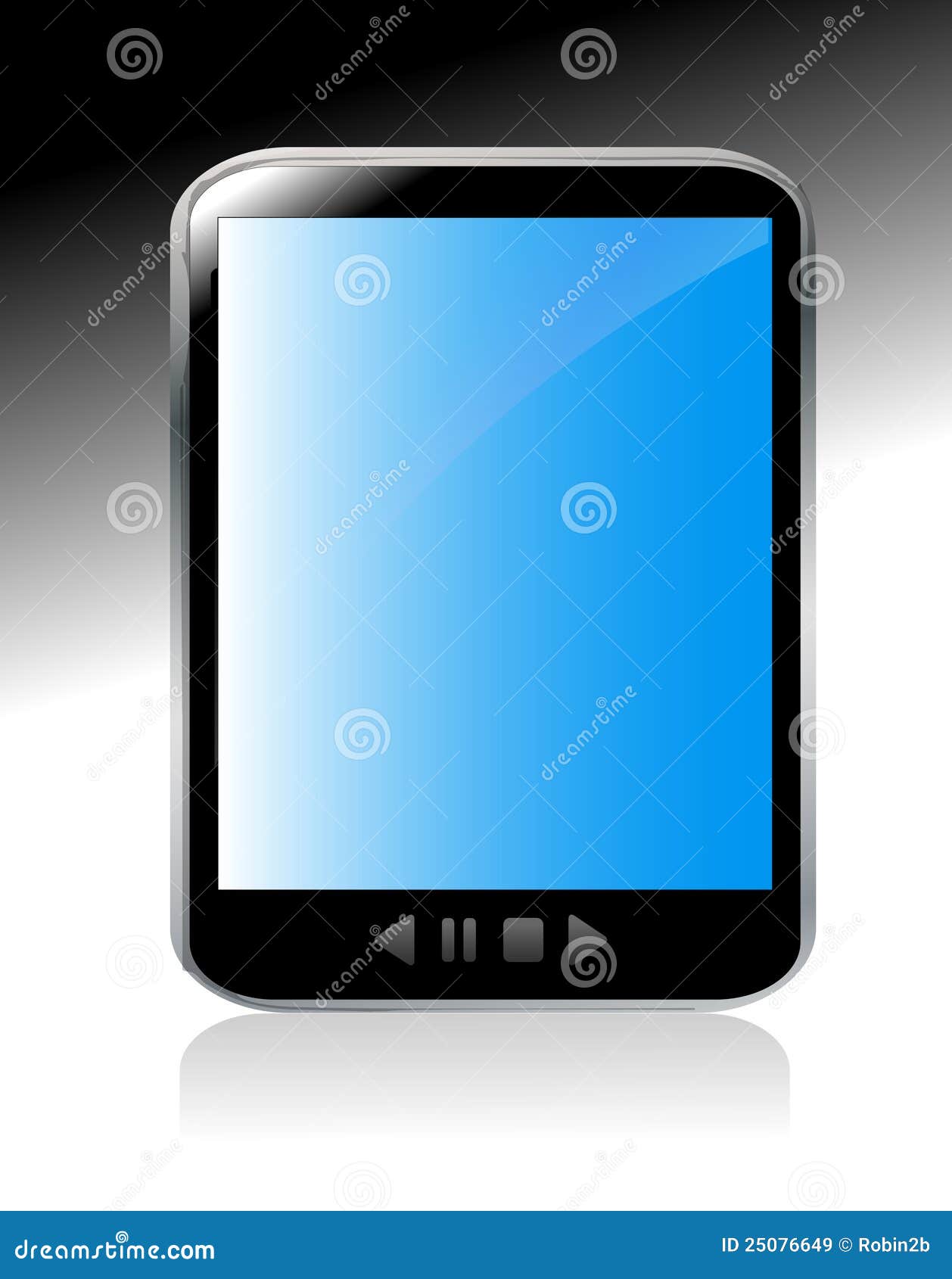 Generic tablet pc stock vector. Illustration of tablet - 25076649