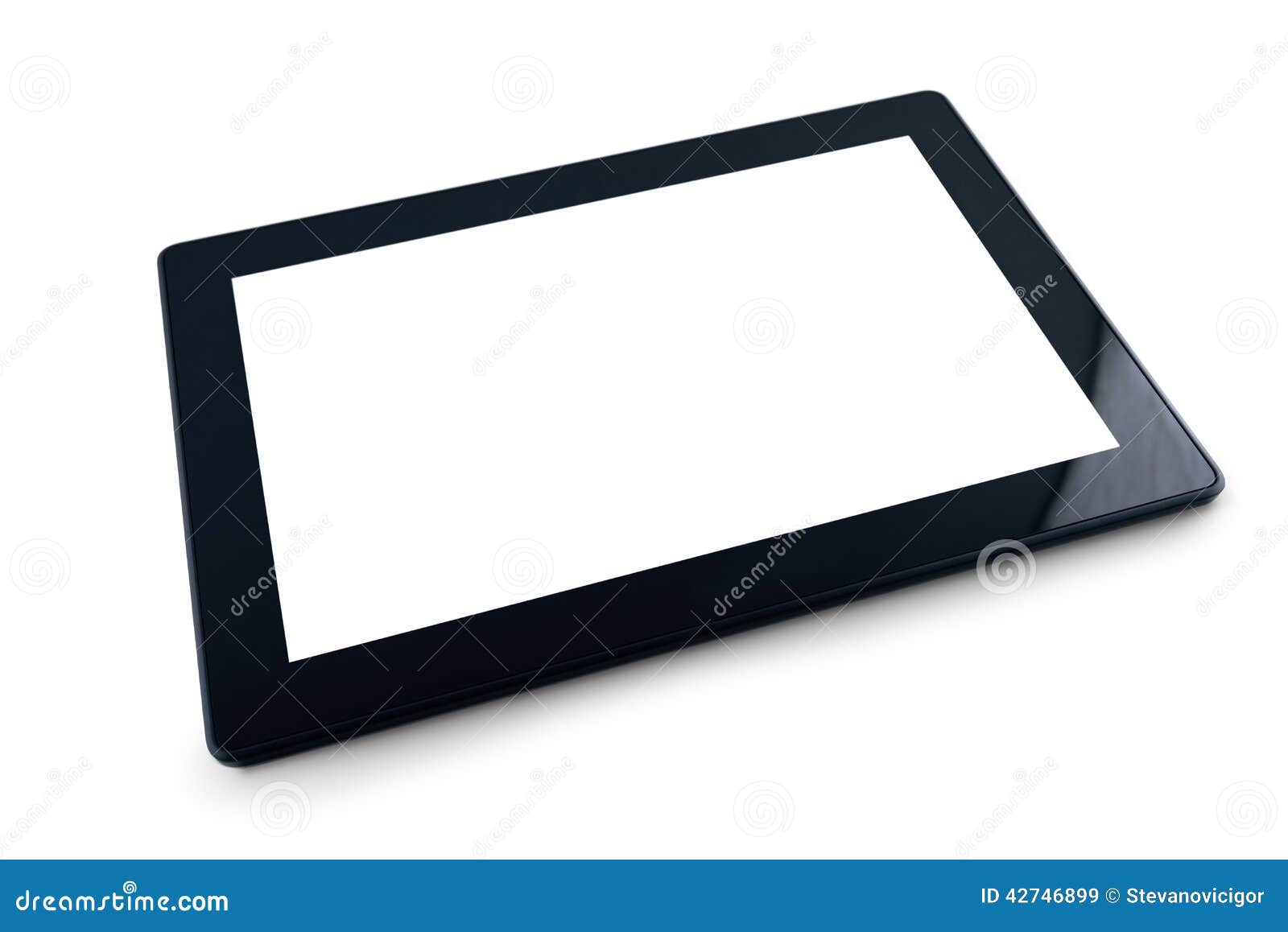 Generic Tablet PC on White Background Stock Image - Image of global ...