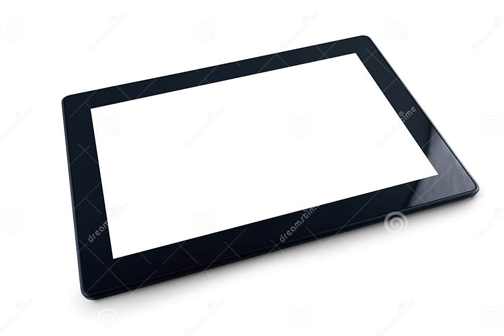 Generic Tablet PC on White Background Stock Image - Image of global ...