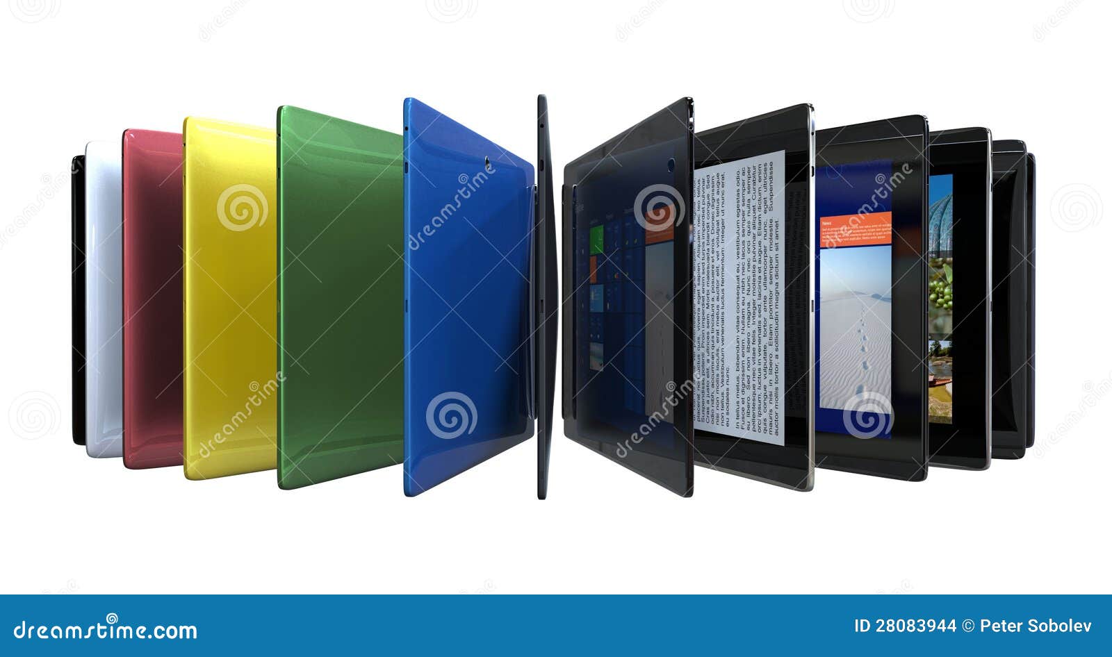 Generic tablets stock illustration. Illustration of multicolor - 28083944