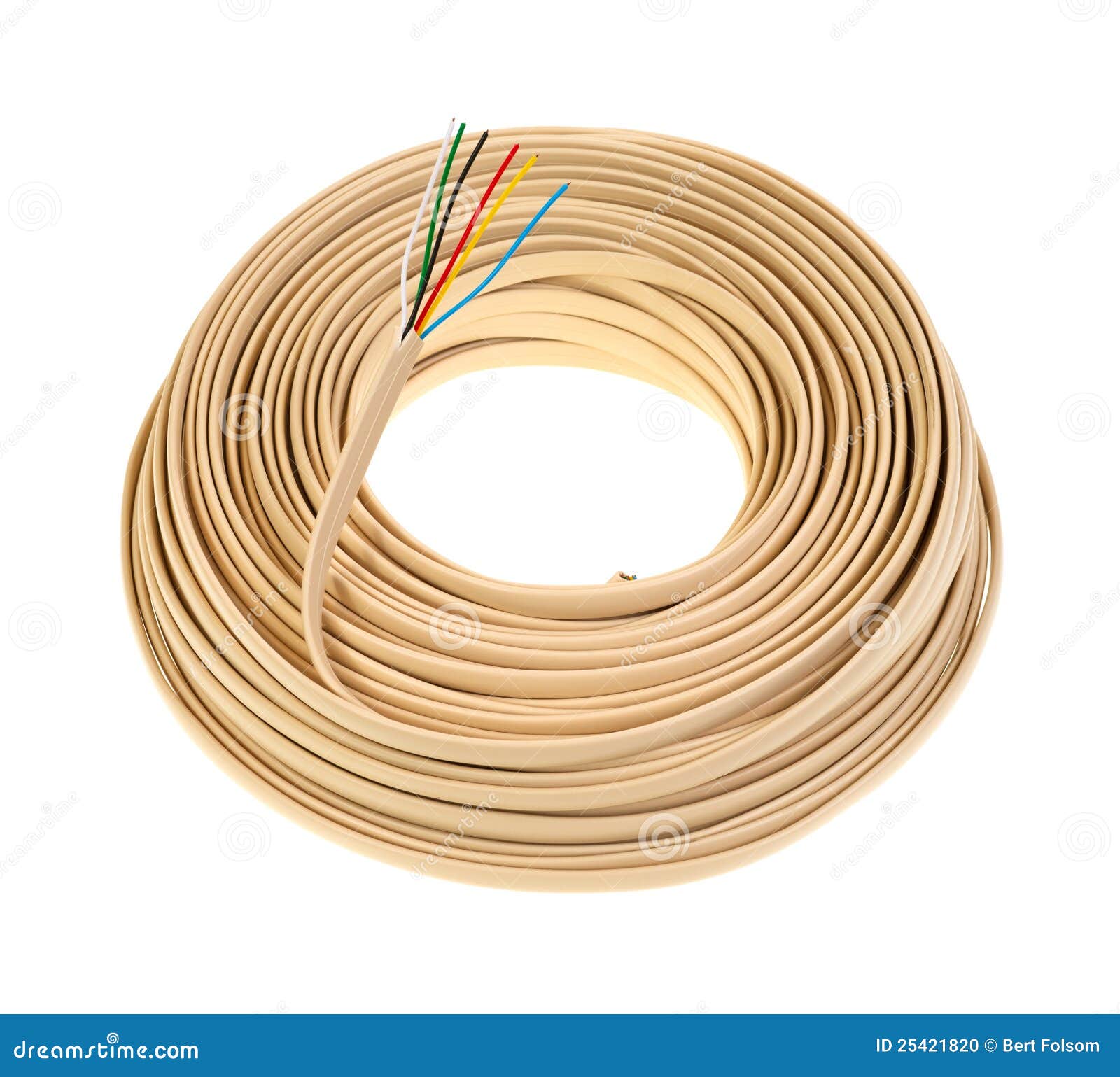 Generic telephone wire stock photo. Image of simple, coil - 25421820