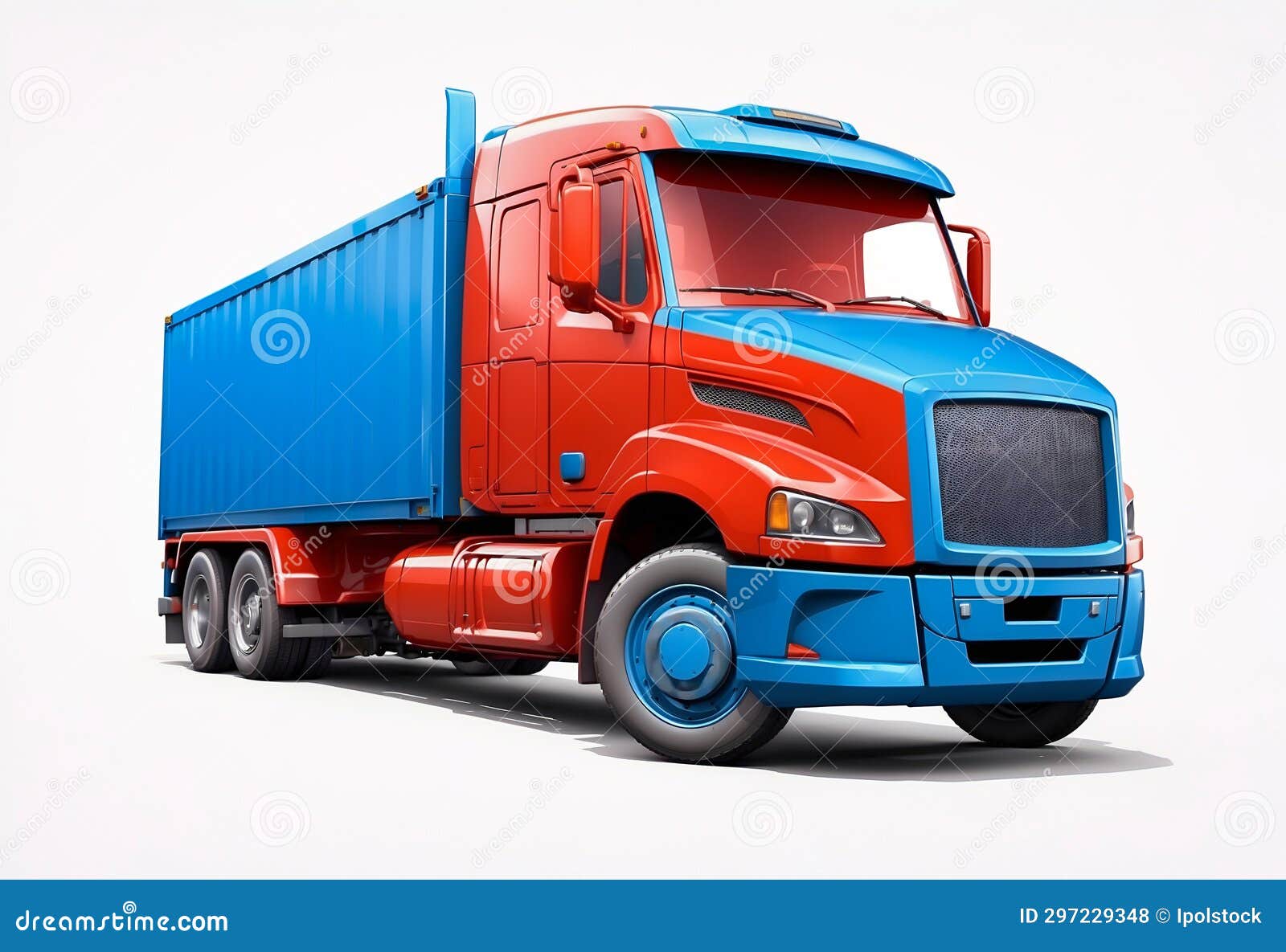 A Generic Truck Technical Drawing Style. Ideal for Logistics ...